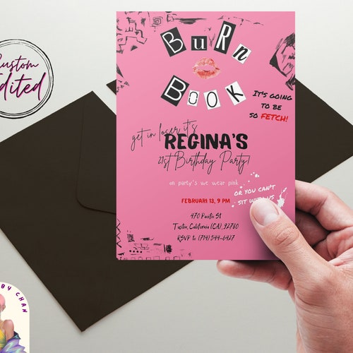 Editable Mean Girls Party Invitation Template Digital and - Etsy