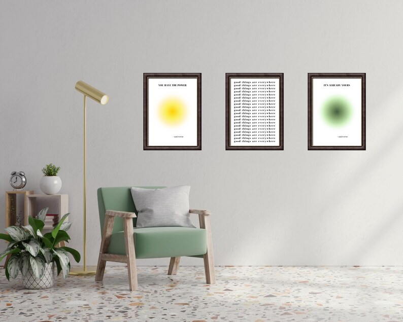 Manifest Wall Art Set of 10 PRINTABLES Retro Wall Decor - Etsy