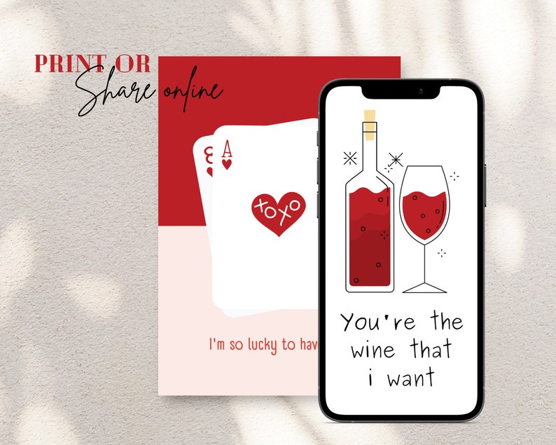 Valentines Day Cards Set of 8 PRINTABLES Digital Card Postcards ...