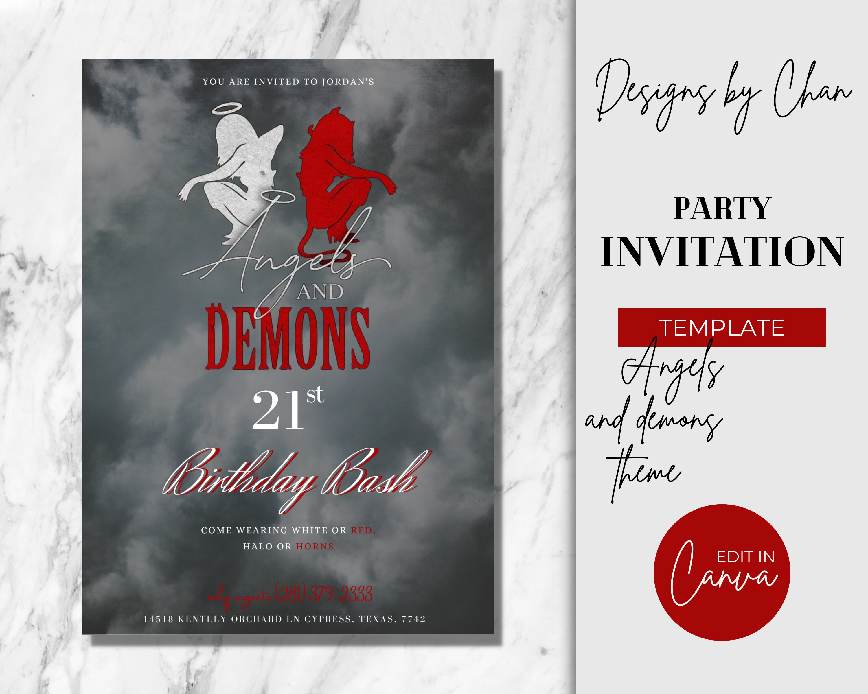 Angels Background For Invitations