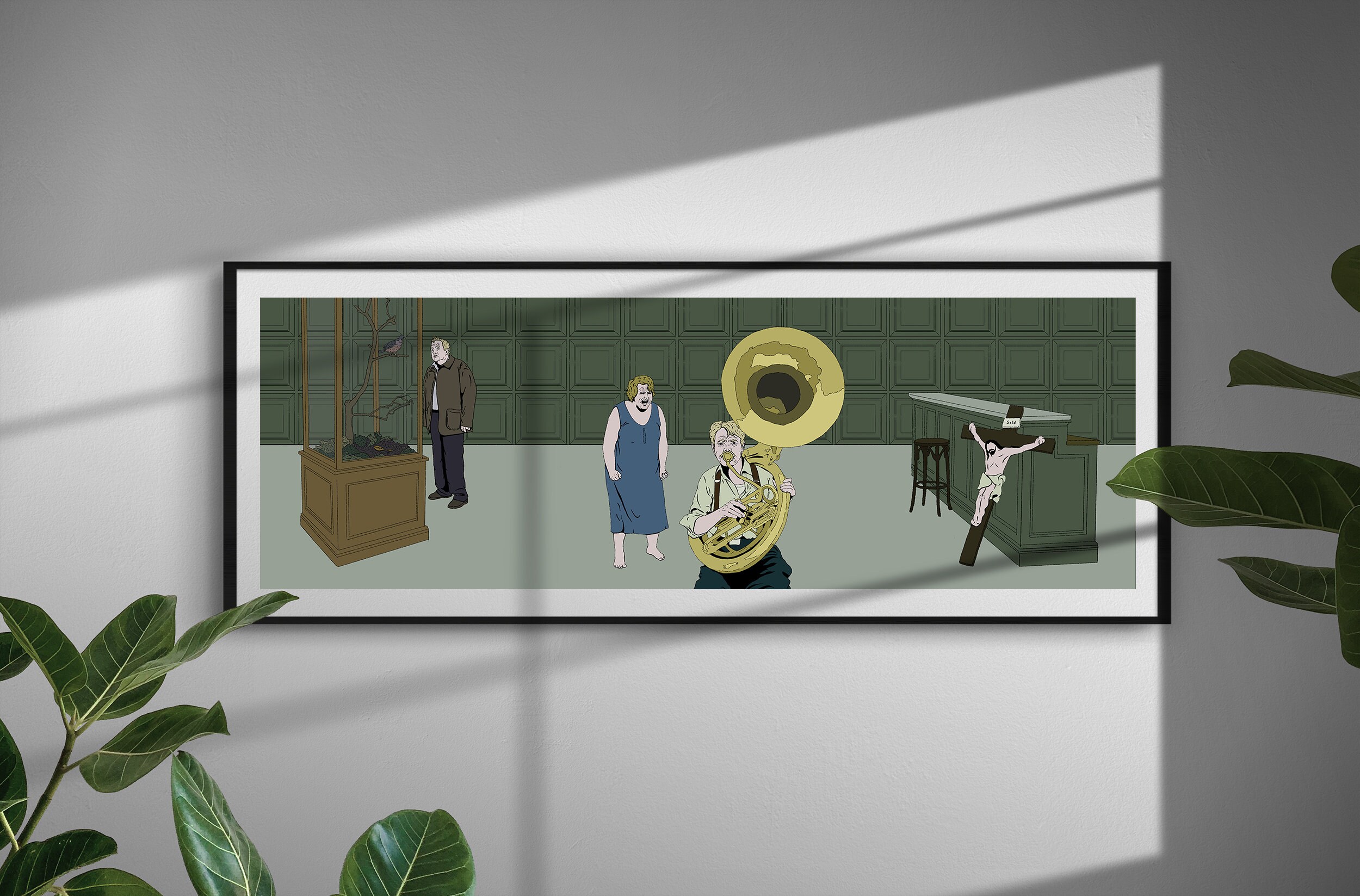 Illustration of Roy Andersson's Movies, Hight Quality Limited Edition ...