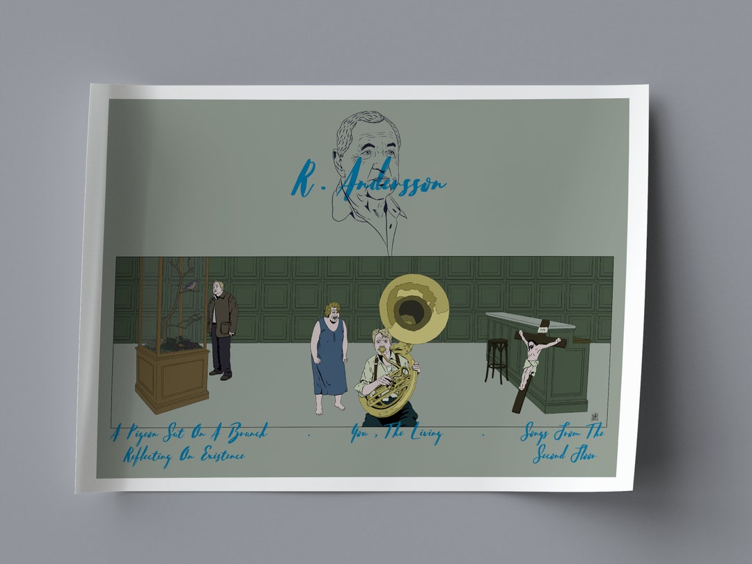 Illustration of Roy Andersson's Movies, Hight Quality Limited Edition ...