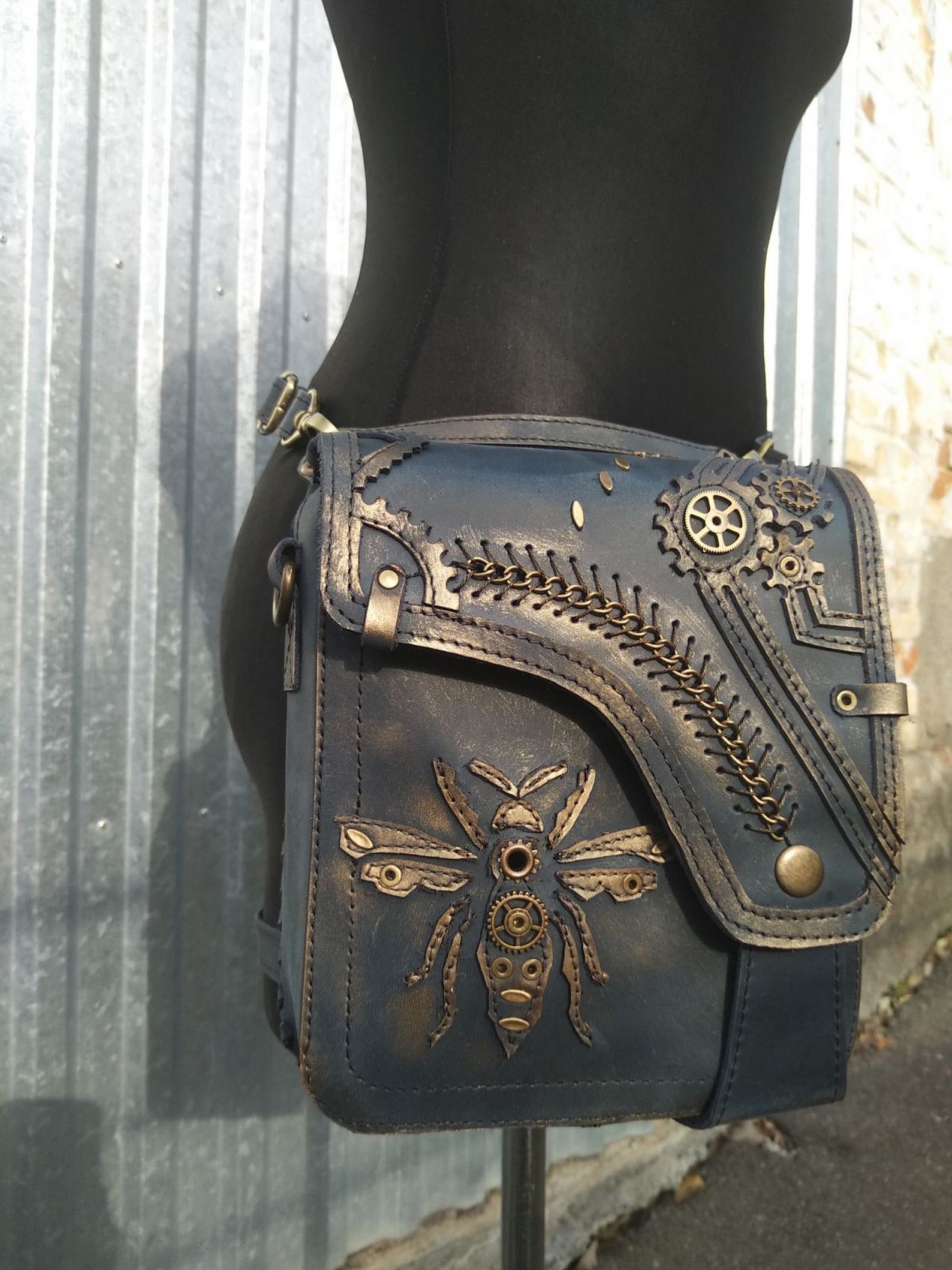 Waist Bag Hip Bag Leg Bag Steampunk Bag Biker Bag - Etsy