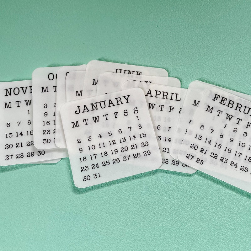 Mini Calendars - Etsy