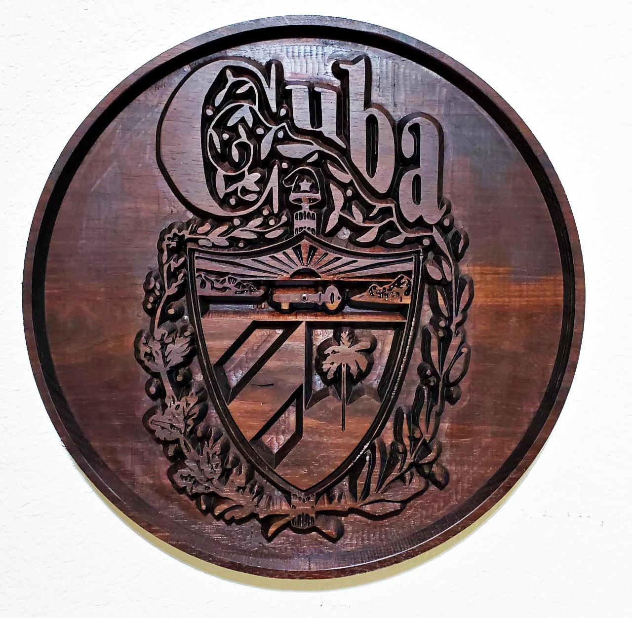 Handcrafted Cuban Coat of Arms Wooden Plaque, Unique Souvenir - Etsy