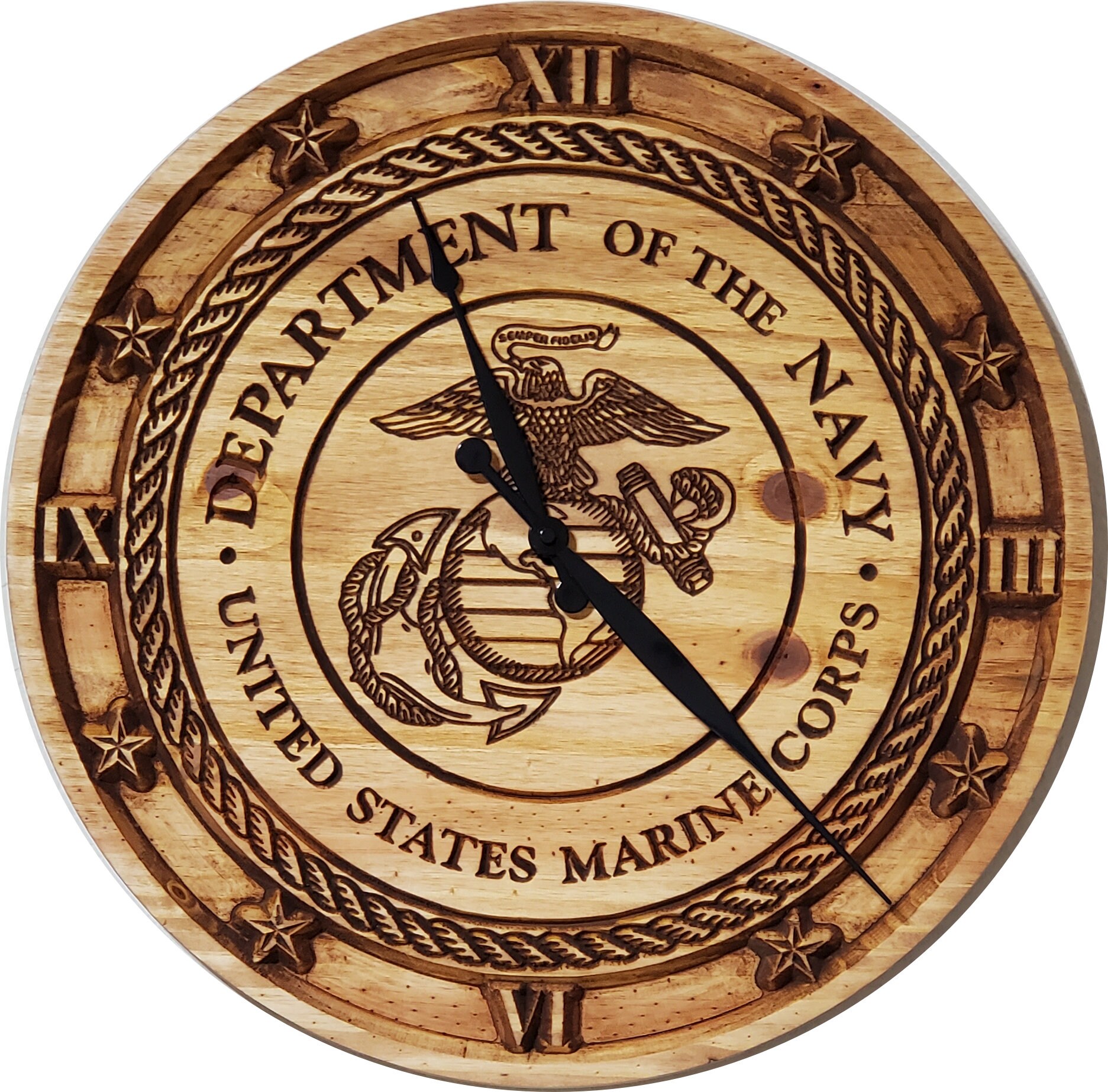 Military Gift USMC Clock United States Marine Corps Handmade - Etsy