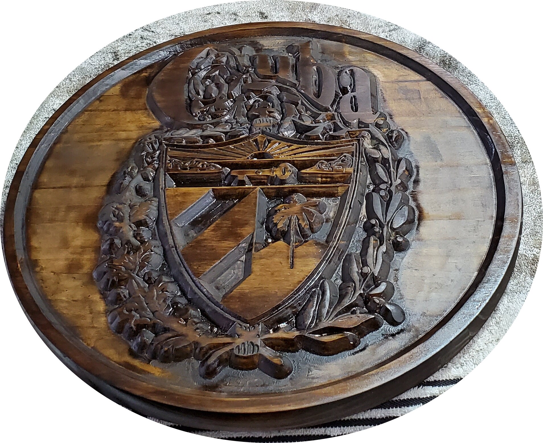 CUBAN Coat of Arms Island Art CUBAN Art Caribbean Art West Indies Art ...