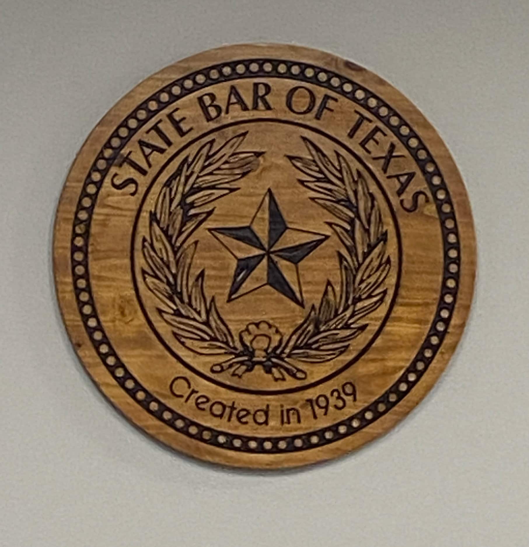 TEXAS Wall Decor Art State Seal TEXAS Personalized Gift Lone Star ...
