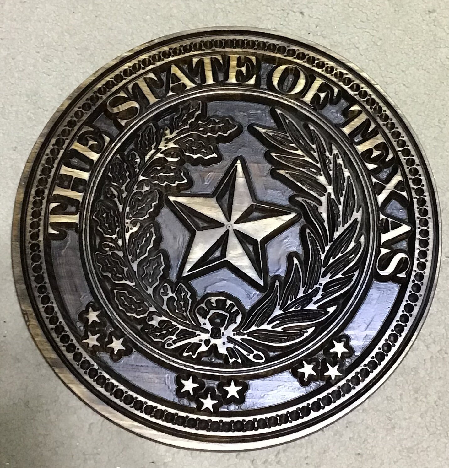 Texas Personalized Gift TEXAS Wall Art 18 State Seal of TEXAS Wall ...