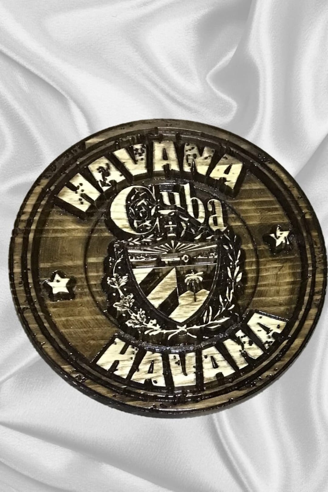 Havana Habaña Coat of Arms, Havana Style Art, Island Art, CUBANA Art ...
