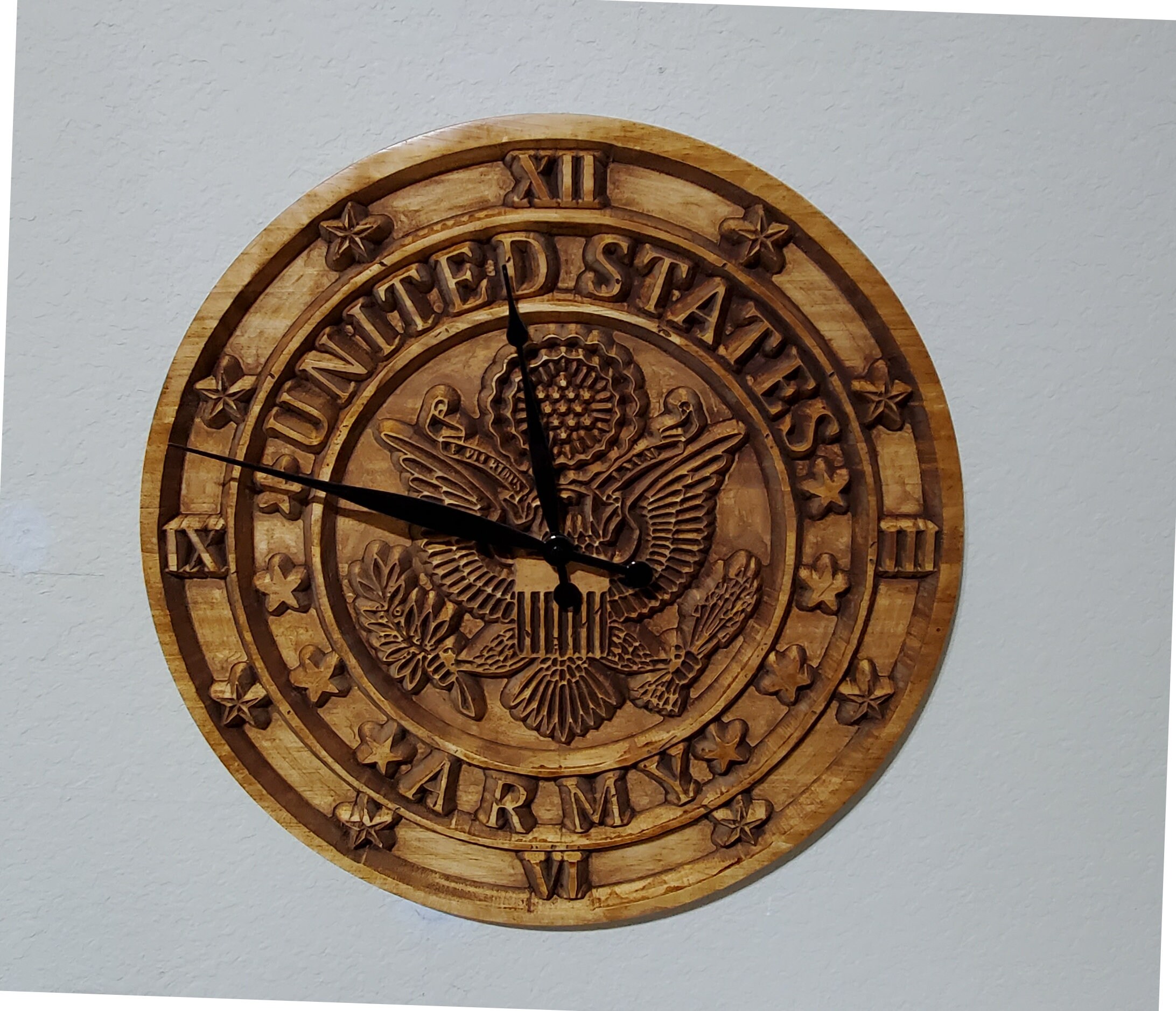 Military Gift US Army Clock United States Army Handmade Army Logo ...