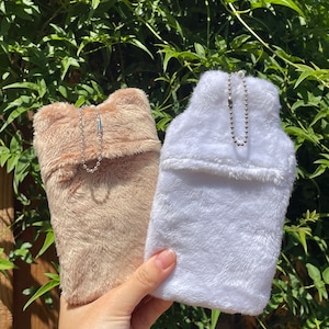 Plush Fluffy Photocard Holder Keychains - Etsy