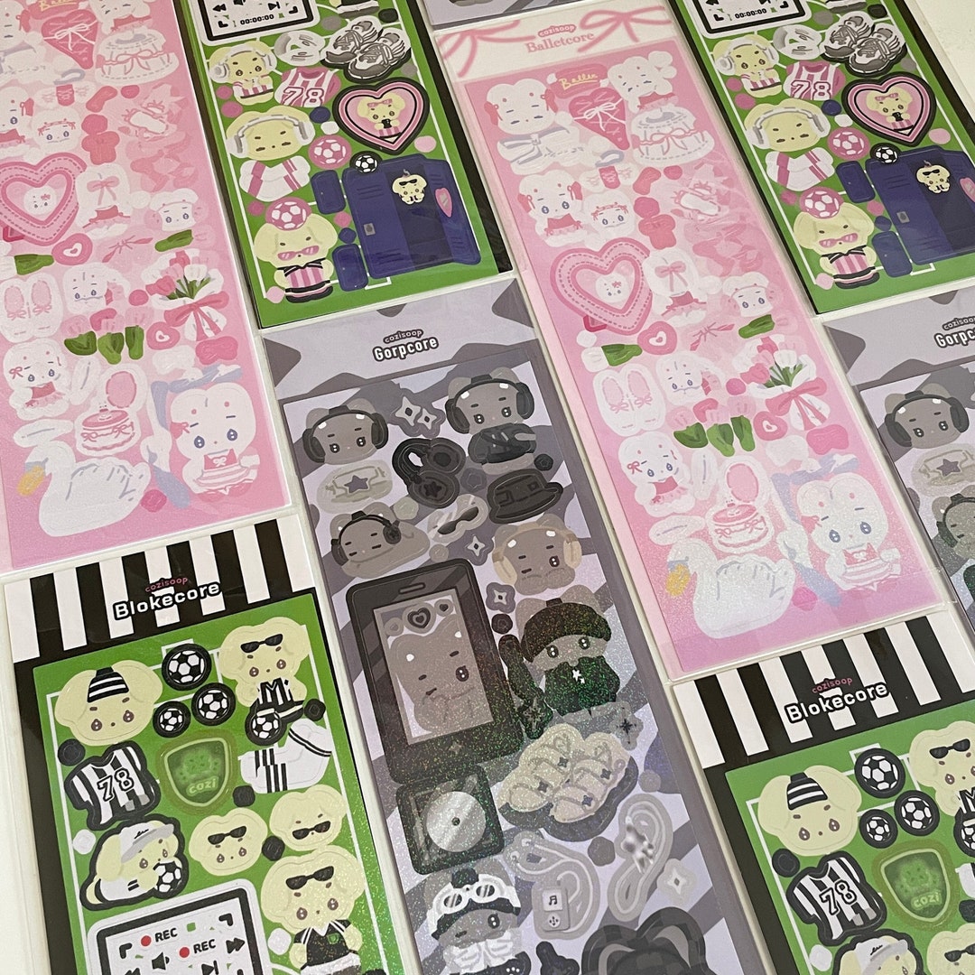 Animal Character Sticker Sheets [COZISOOP Series] - Etsy