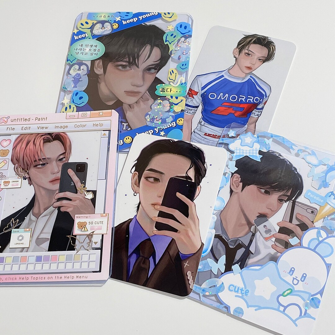 TXT BTS Fanart Photo Cards - Etsy