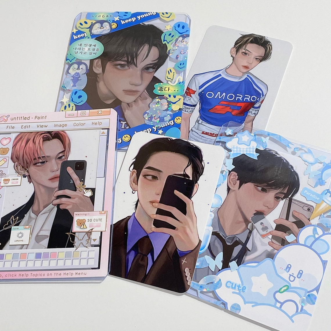 TXT BTS Fanart Photo Cards - Etsy