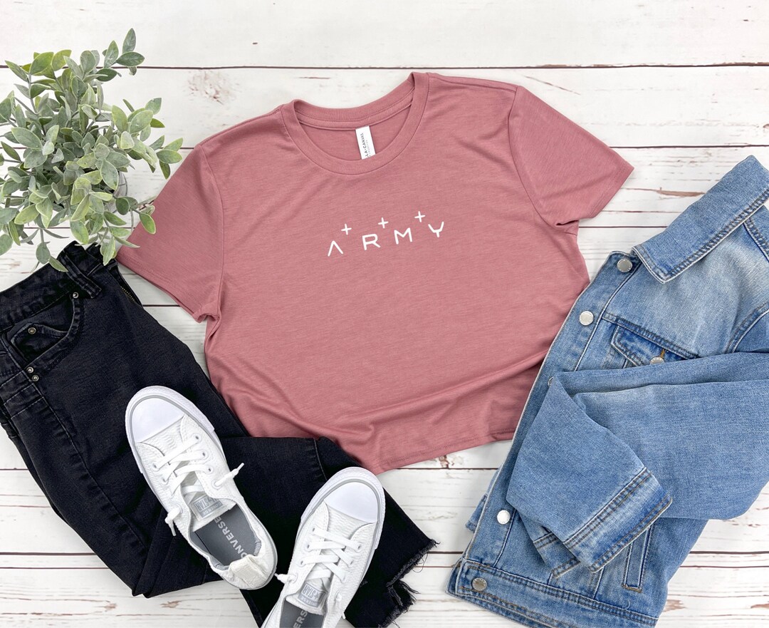 ARMY Flowy Crop Top - Etsy