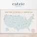 Printable Map of United States, Wall Art, Homeschool, Educational ...