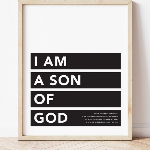 Printable Bible Kids Affirmations Print Christian Nursery | Etsy