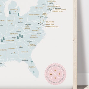 Printable Map of United States, Wall Art, Homeschool, Educational ...