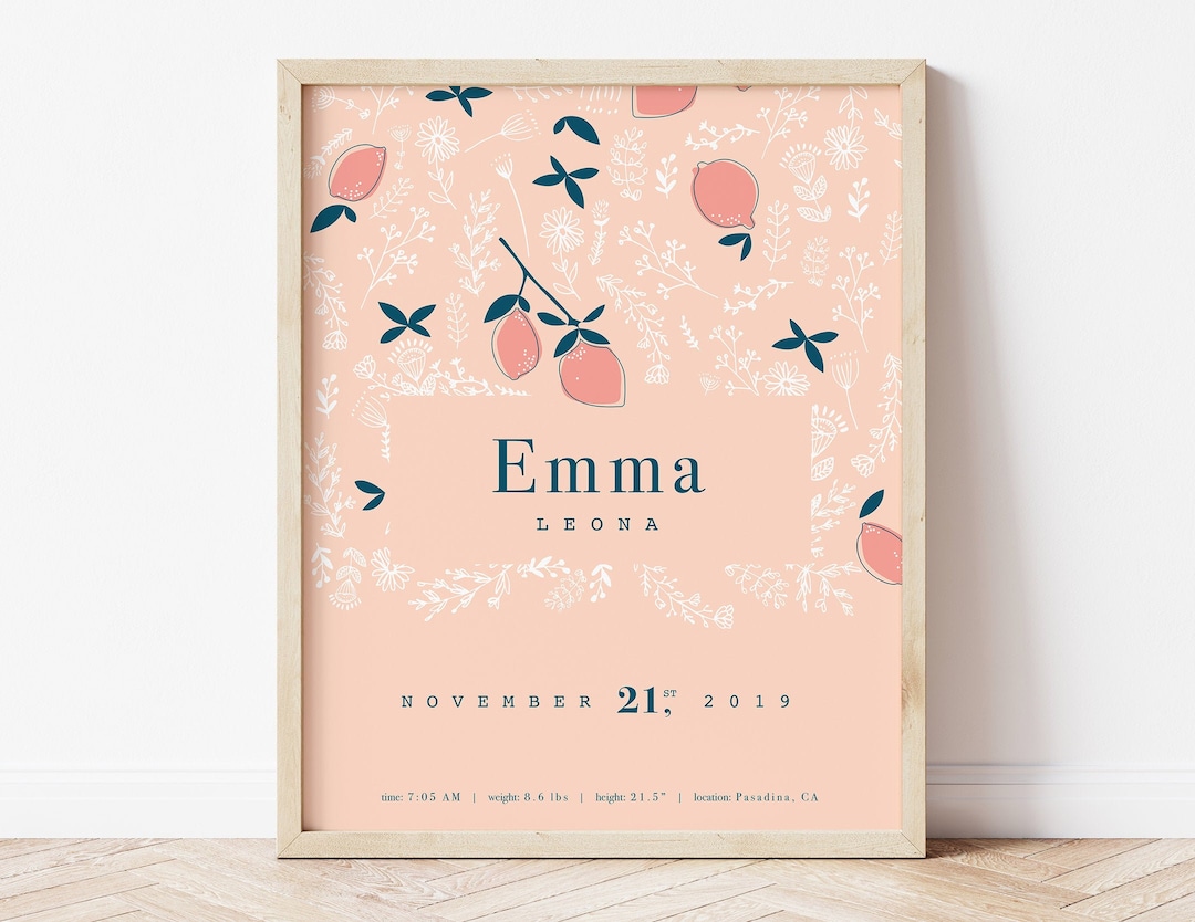 Custom Baby Name Print, Personalized Name Art, Name Art, Printable ...