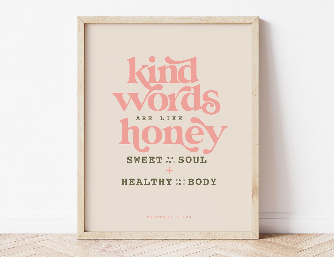 Inspirational Sayings, Be Kind, Trendy, Printable Art, Digital Print ...