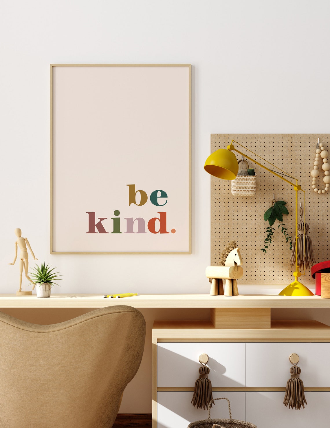 Be Kind Print Printable Art Digital Print Inspirational - Etsy