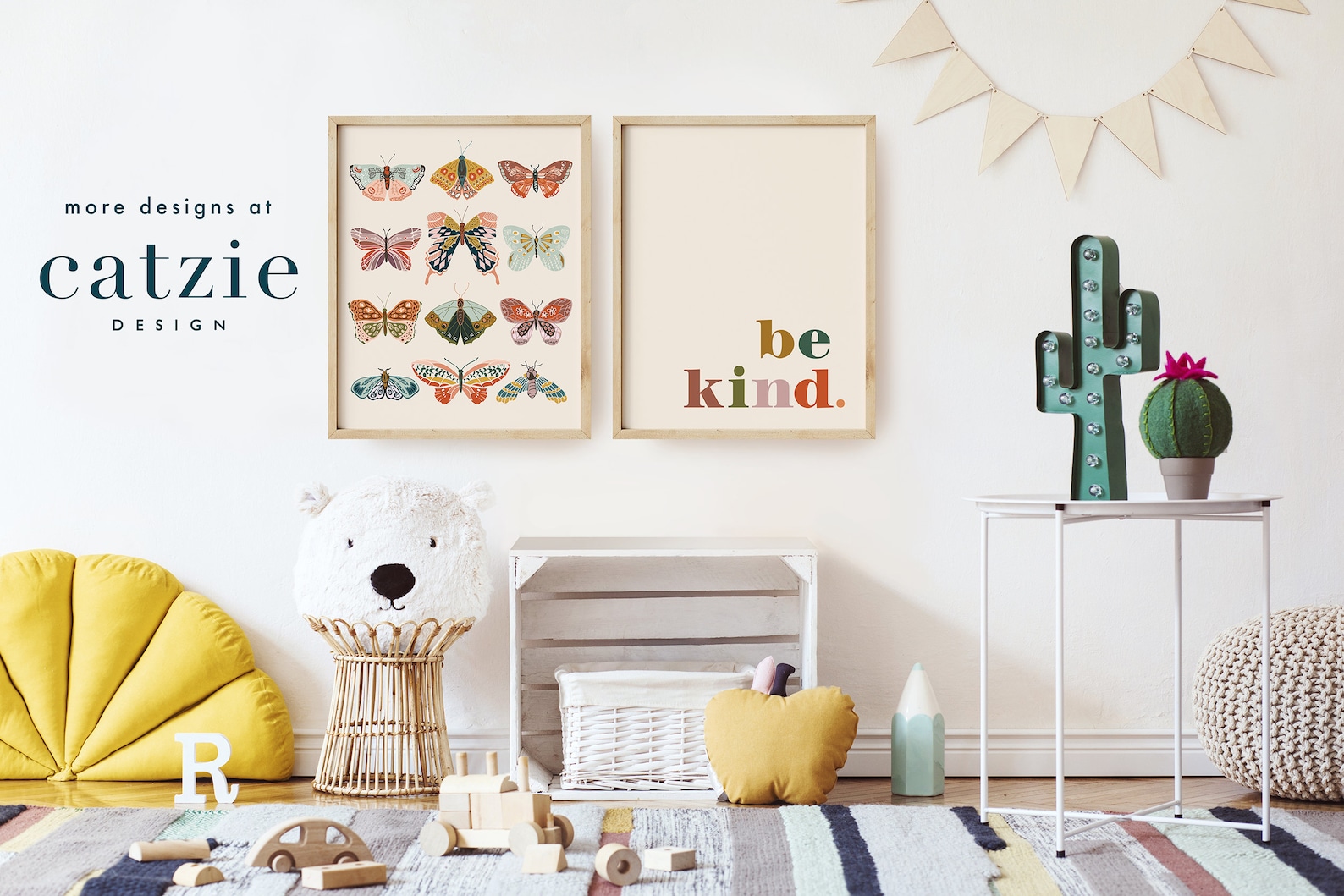 Boho Butterflies Printable Art Digital Print Girl's - Etsy