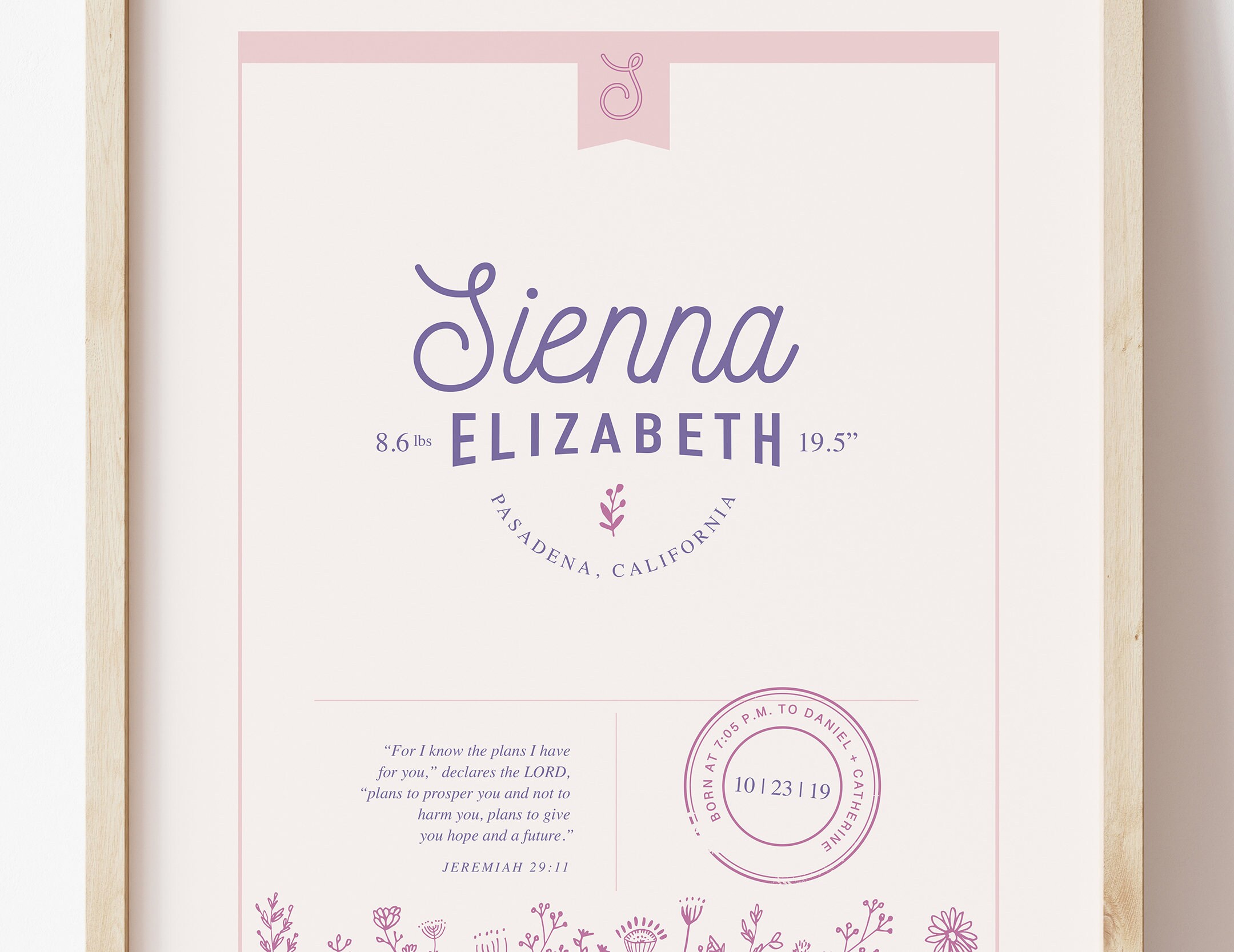 Custom Baby Name Print, Personalized Name Art, Name Art, Printable Art ...