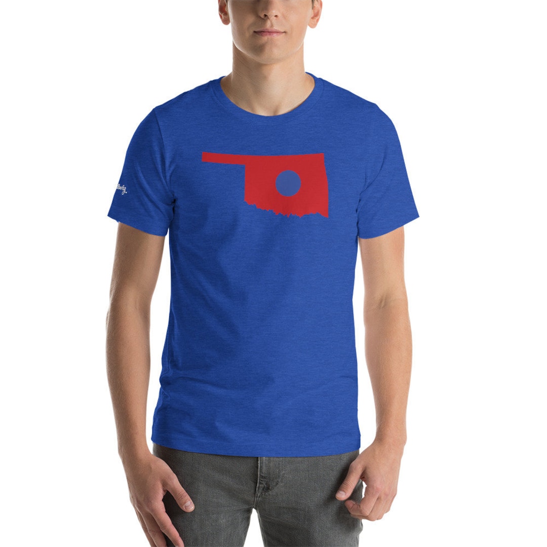 Oklahoma Blue Dot Red State Camisa política divertida - Etsy España
