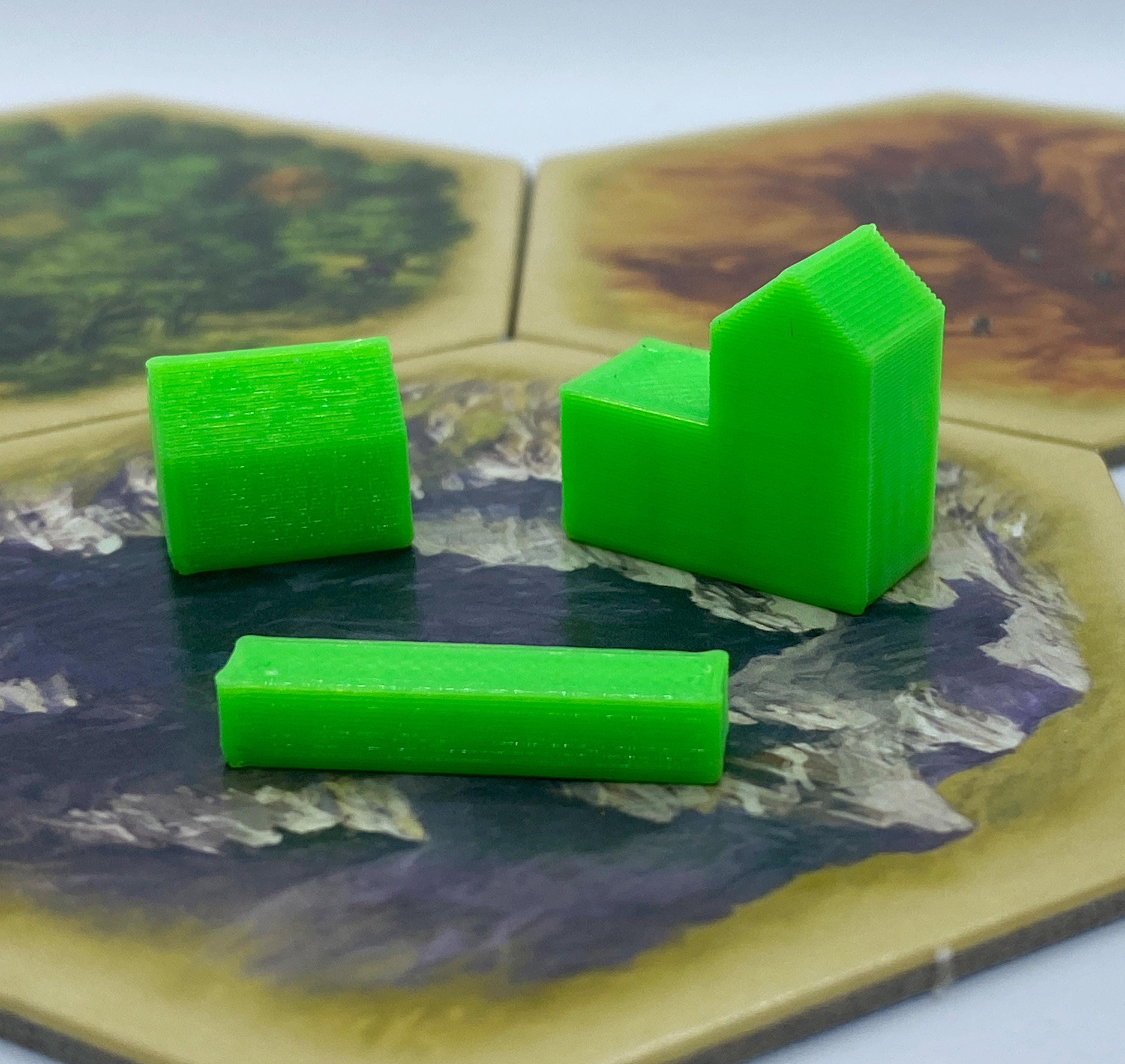 Settlers of Catan Original Game Pieces - 3D Print STL File - Commercial ...
