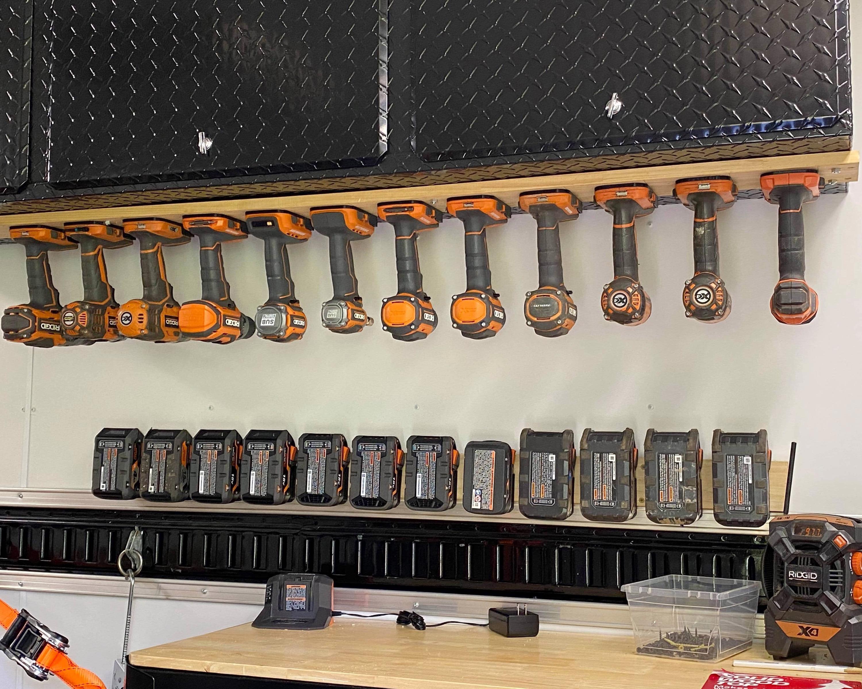 Ridgid 18V Tool & Battery Holder - 3D Print .STL Files - Etsy