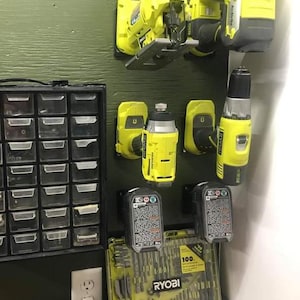 Ryobi One+ 18V Tool & Battery Holder - 3D Print .STL Files - Etsy