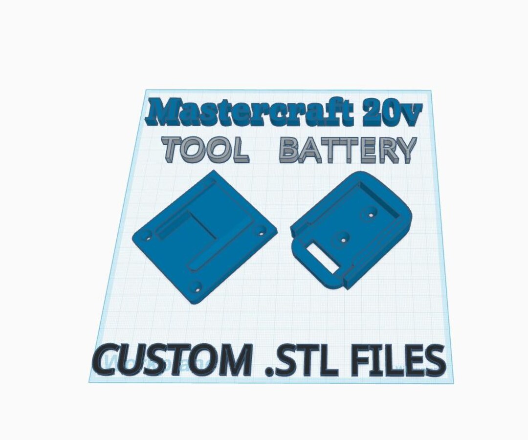 Mastercraft 20v Tool & Battery Holders - 3D Print .STL Files - Etsy