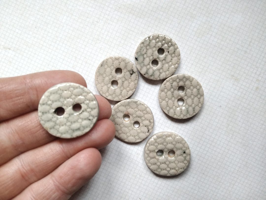 NEW 2cm Ceramic Circle Buttons - Etsy