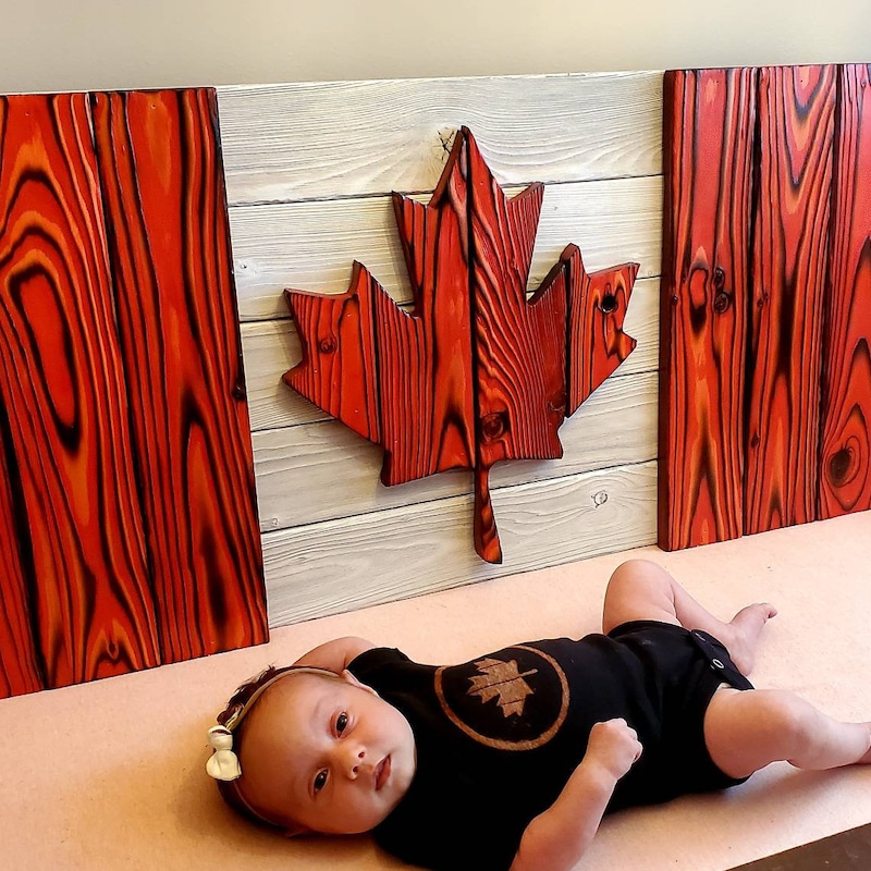 Wooden Canadian Flag - Etsy Canada