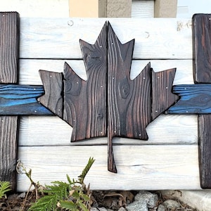 First Responders RCMP Canadian Wooden Flag (28x14”) - Etsy