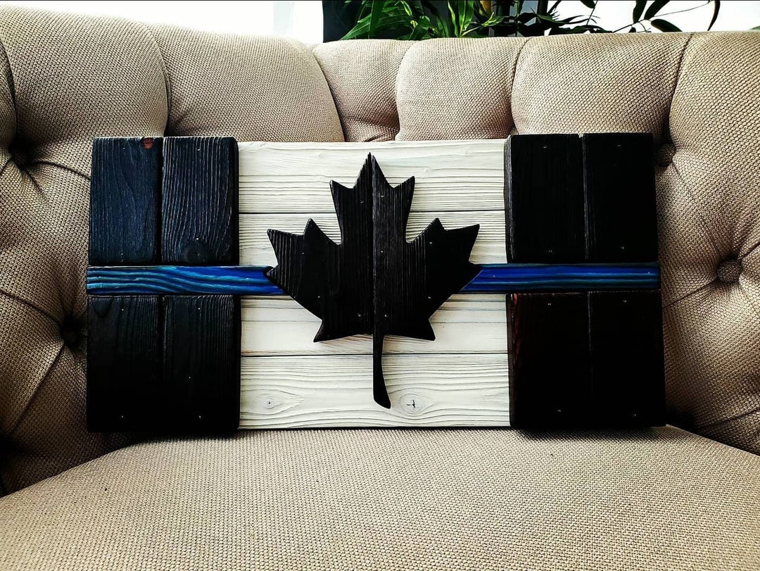 RCMP Thin Blue Line Small 18''X9.5'' - Etsy