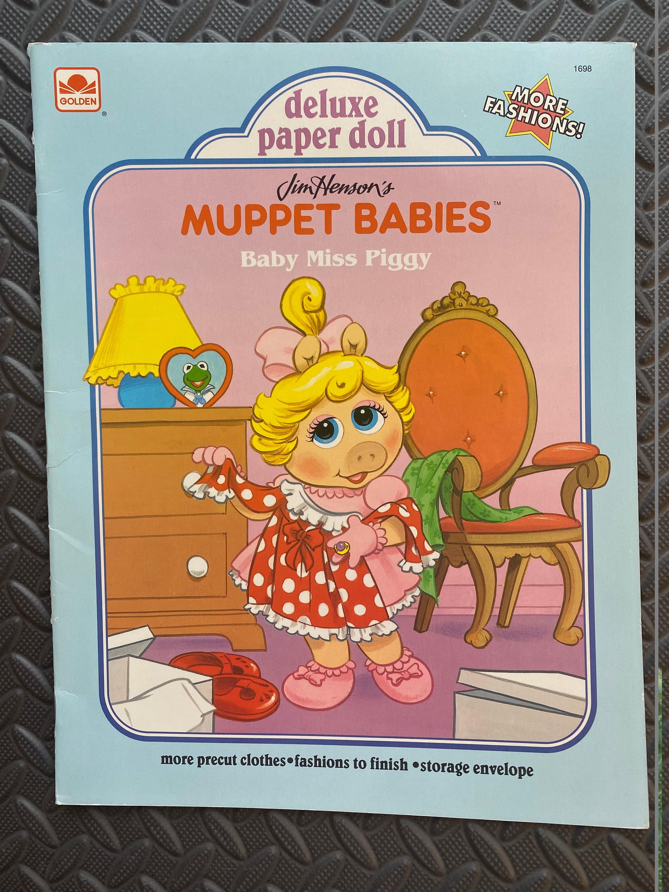 Deluxe Paper Doll Jim Henson's Muppet Babies Baby Miss Piggy Vintage ...