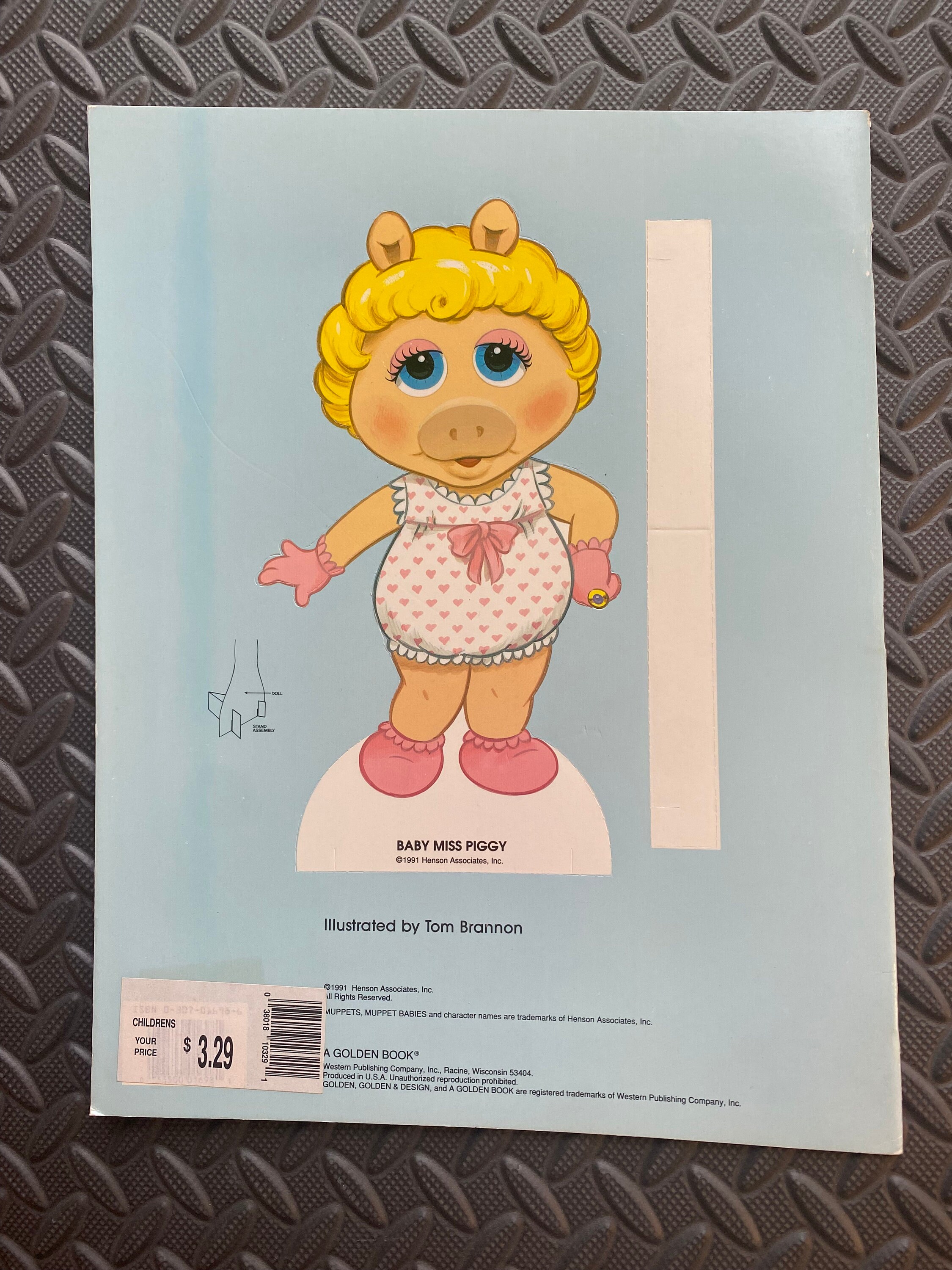 Deluxe Paper Doll Jim Henson's Muppet Babies Baby Miss Piggy Vintage ...