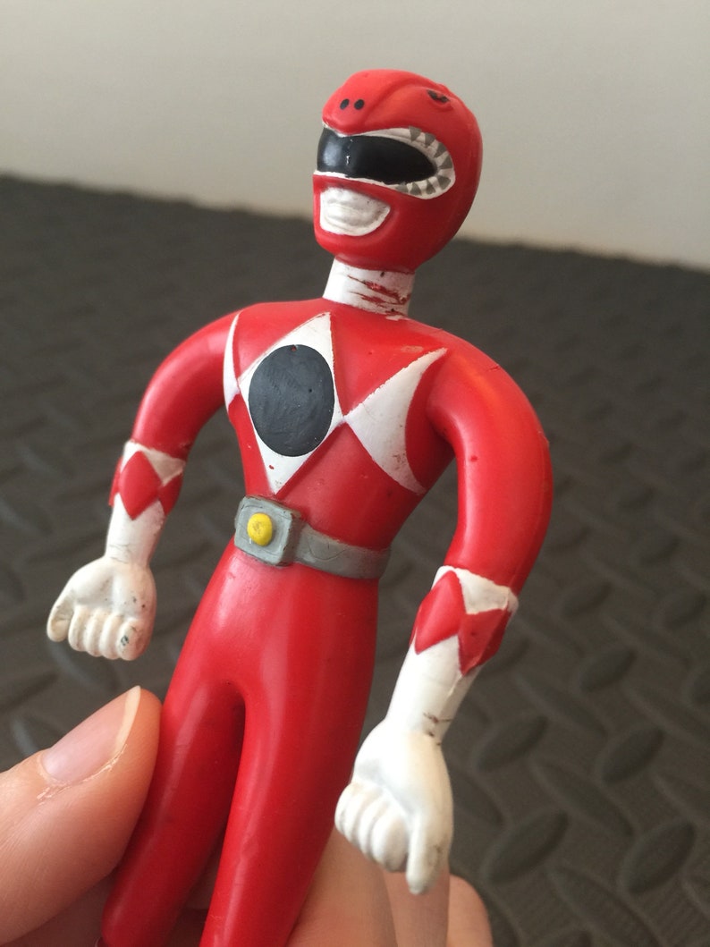 Red Power Ranger Bendy Figure 1994 SABAN Vintage Henry Gordy - Etsy