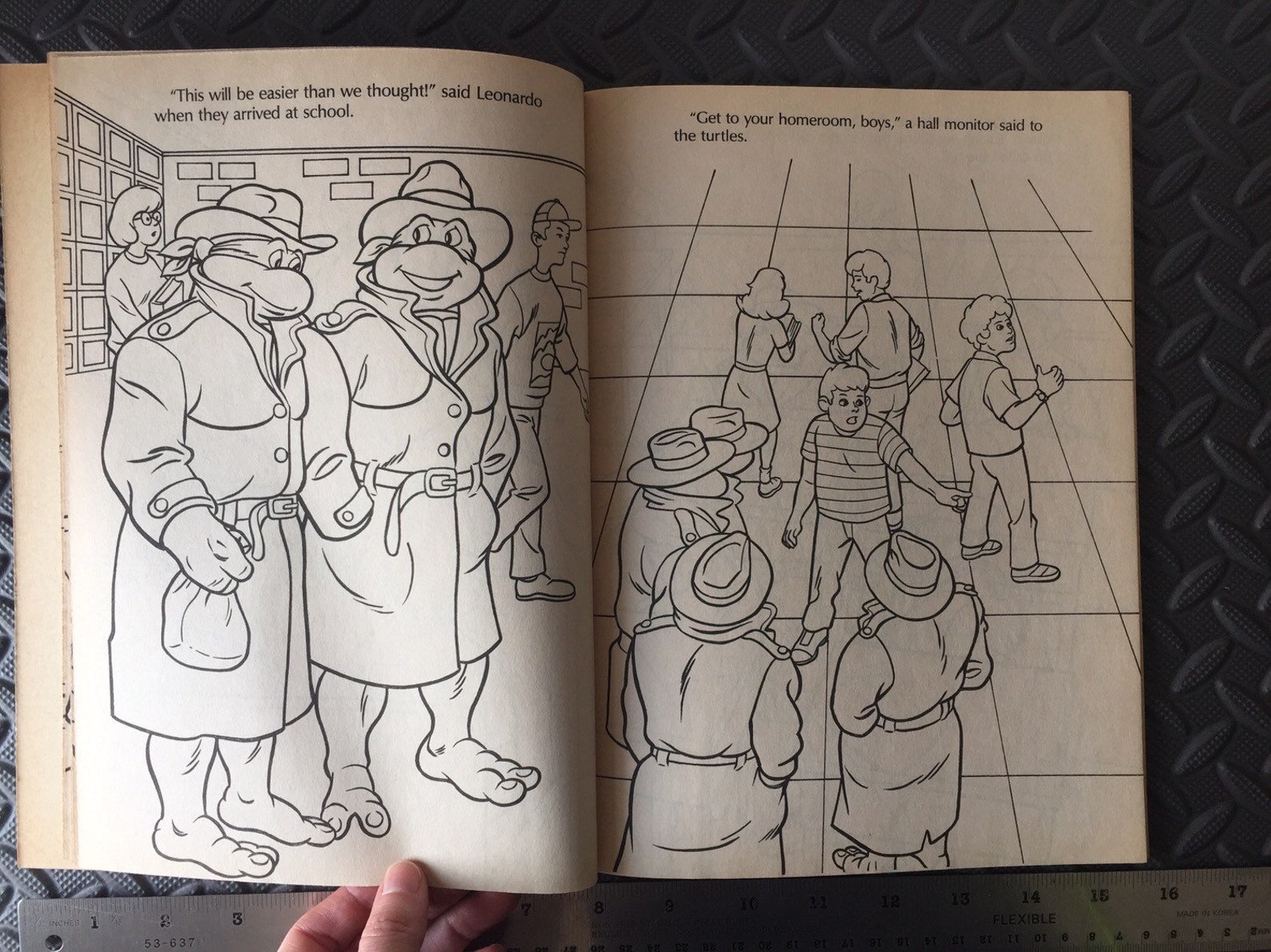 Teenage Mutant Ninja Turtles School Daze an Adventure to Color - Etsy