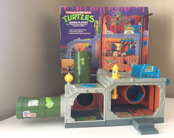 Sewer Playset 1989 Teenage Mutant Ninja Turtles Vintage Sewer Lair TMNT ...