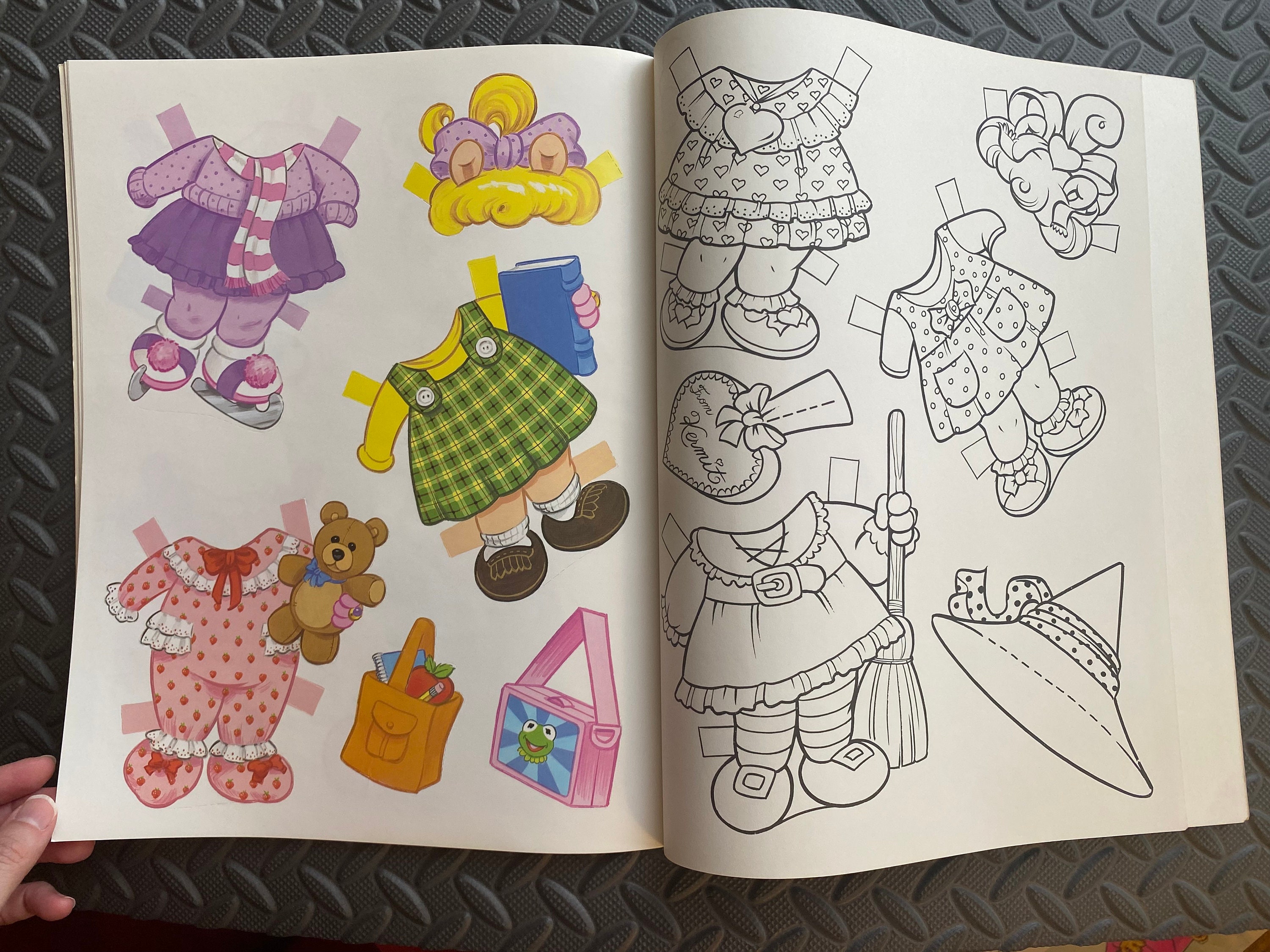 Deluxe Paper Doll Jim Henson's Muppet Babies Baby Miss Piggy Vintage ...