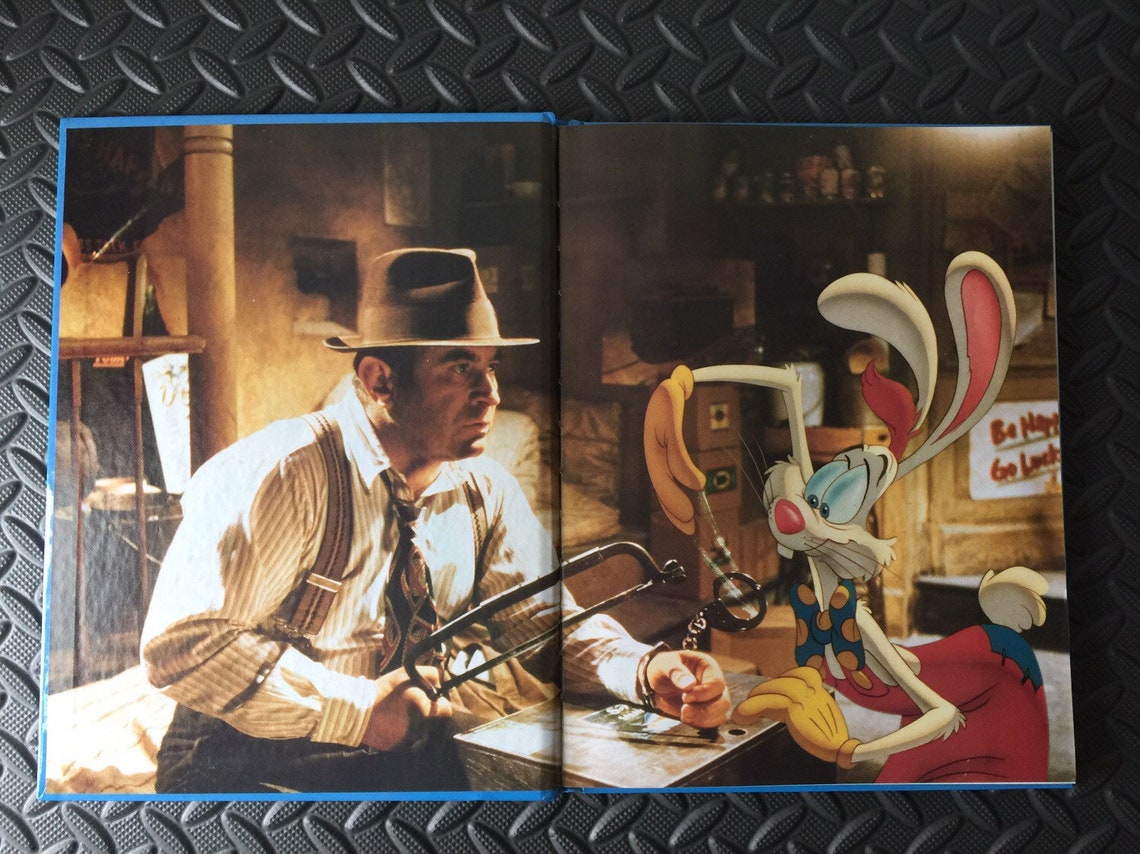Who Framed Roger Rabbit Movie Storybook Hardcover 1988 A | Etsy