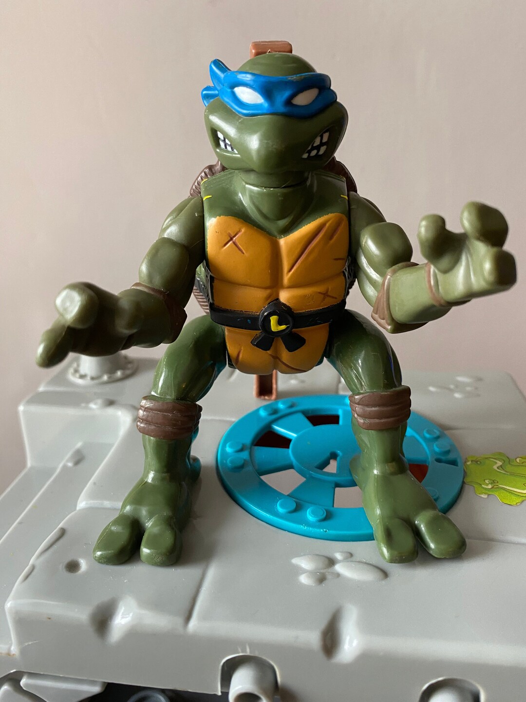 Ninja Action Somersault Samurai Leonardo Vintage TMNT 1993 - Etsy