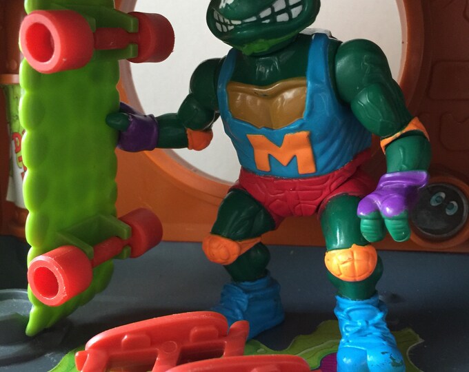 Skateboardin Mikey Vintage Teenage Mutant Ninja Turtles Action Figure ...