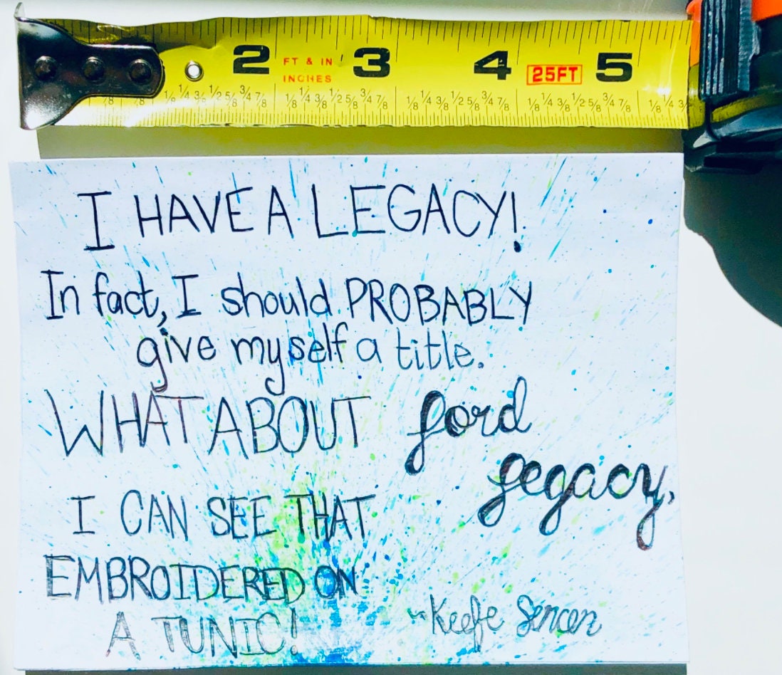 Keefe Sencen Quote Legacy Watercolor Quote | Etsy