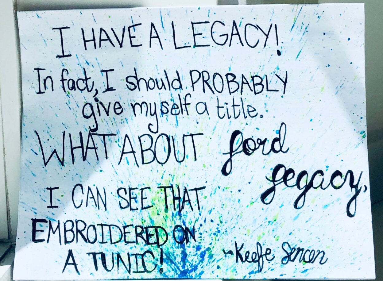 Keefe Sencen Quote Legacy Watercolor Quote | Etsy