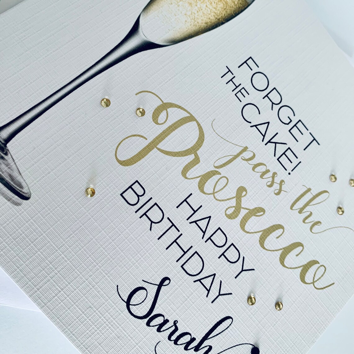 Personalised Happy Birthday Prosecco Birthday Card Celebration Cards ...