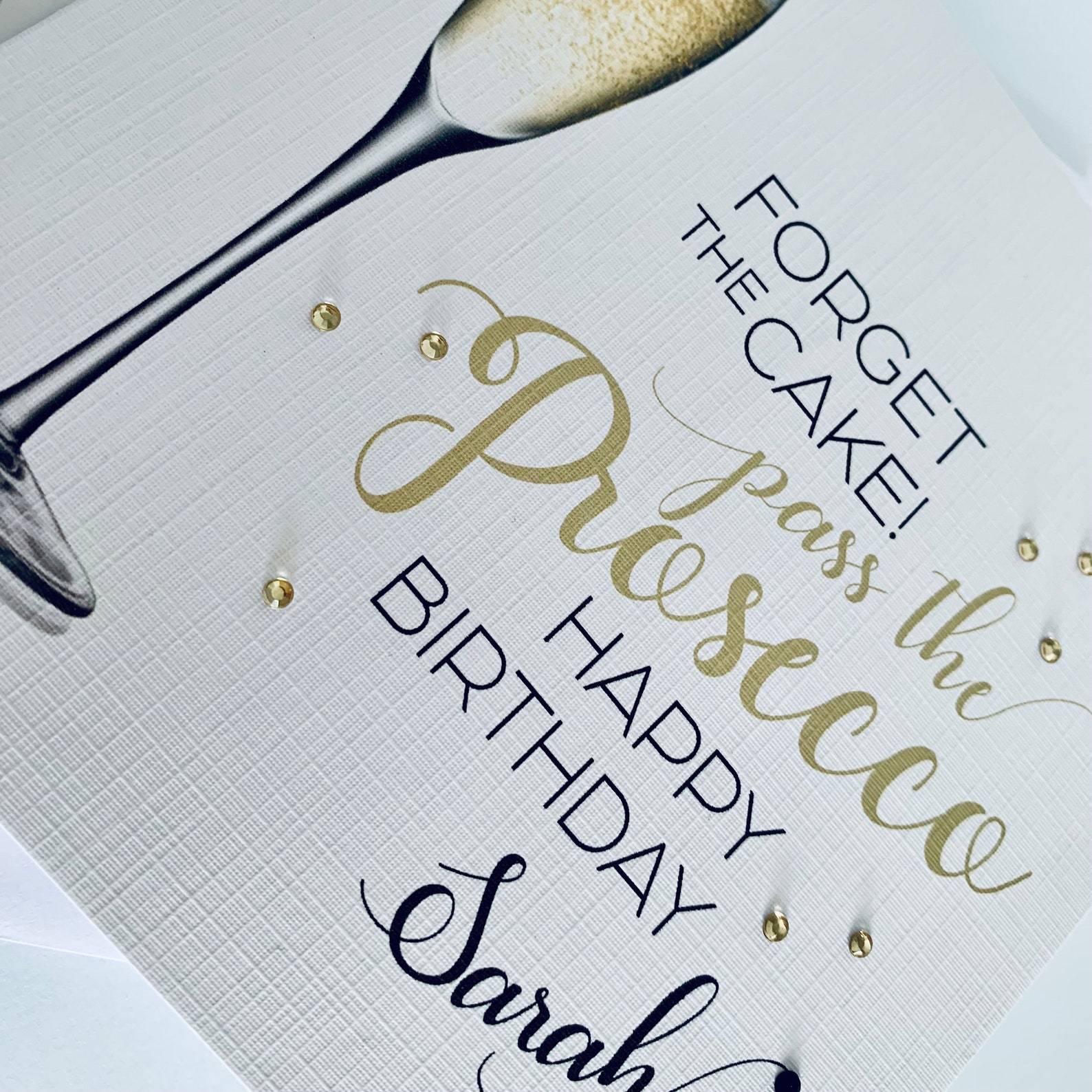 Personalised Happy Birthday Prosecco Birthday Card Celebration Cards ...